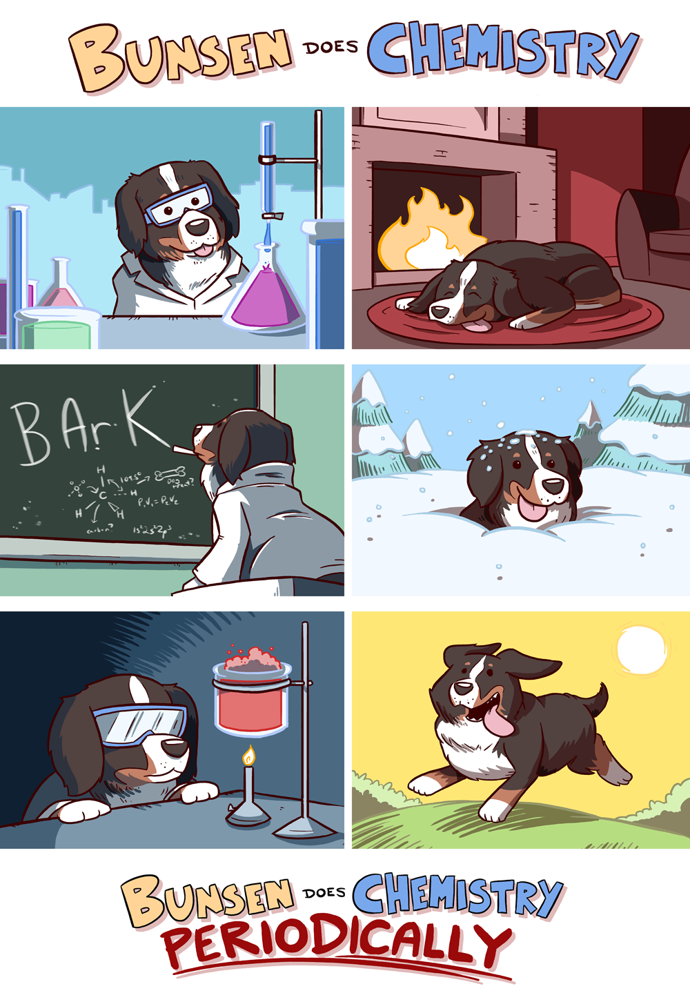 Bunsen Berner: The Science Dog Website – BunsenBerner