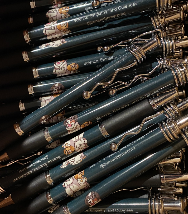 BLACK INK Bunsen and Beaker Pen Pack! (5 Total) – BunsenBerner